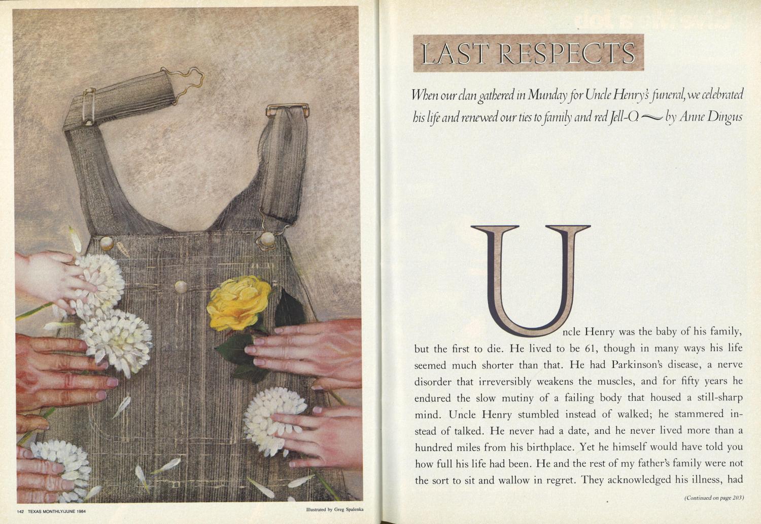 Last Respects – Texas Monthly