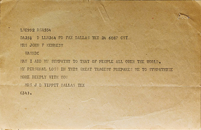 Marie Tippit’s Letter to Jackie Kennedy – Texas Monthly