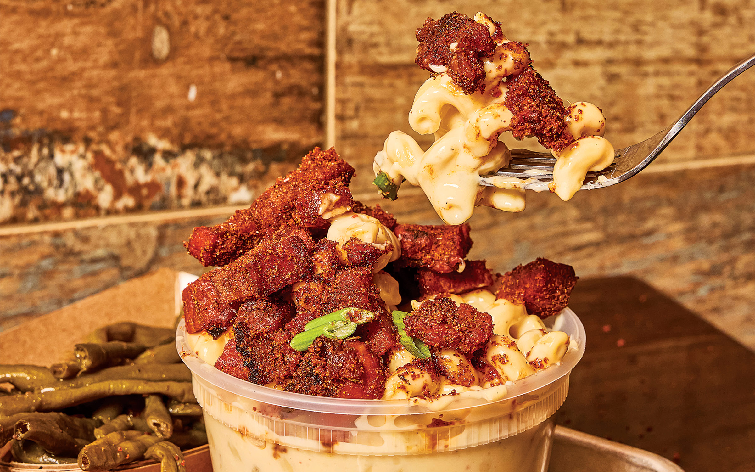 It Doesn't Get More Cajun Than Cracklins on Mac and Cheese – Texas Monthly